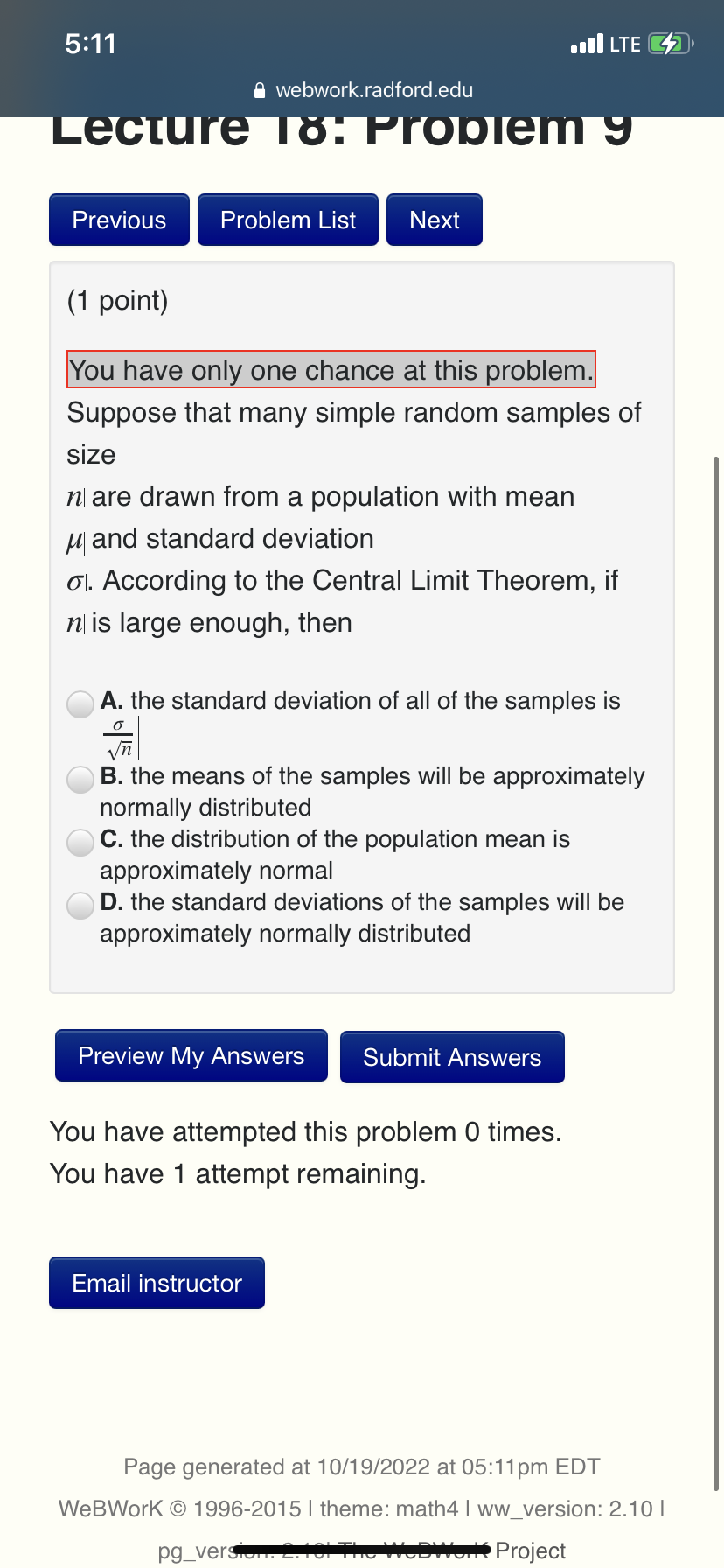 SOLUTION: 19 statistic questions just need final answer put in a word file - Studypool